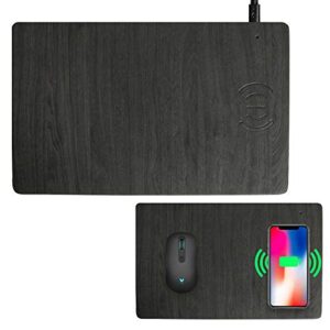 fast wireless charger mouse pad qi certified case-friendly 10w fast wireless charging mouse mat compatible for iphone 12,12pro,11,11 pro,xr,x,8,8 plus,samsung galaxy s10/s9/s8,note (7.5w/10) (grey)