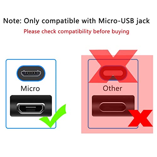 Charger Mirco USB Charging Cable Compatible with Alcatel Go Flip, Go Flip 3, Go Flip V,Alcatel Cingular Flip 2/3, MyFlip, QuickFlip, Smartflip 4052r 4051s 5044C 5002r, 1x 1c 1s X1,TCL A2/A3 Phone Cord