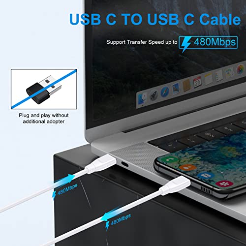 USB C Wall Charger,20W PD Fast Charger Block Box Brick & 6ft Type C Cable for Samsung Galaxy A53 5G,A52,A14,A23,A32,A13,A12,A03S,S23,S22 Ultra,S22,S21 FE 5G,S20,S10,S9,Google Pixel 7 7 Pro Pixel 6 Pro