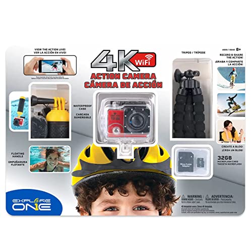 Explore One 4K Action Camera with WiFi Bundle