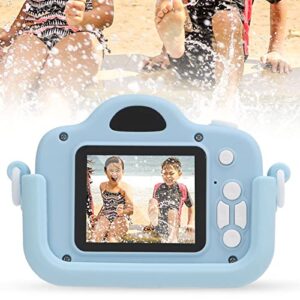 Yoidesu Kids Camera, 2 inch Touch Screen Mini DV Cartoon with 600mAh Battery for Boys&Girls Children Toddler(Blue)