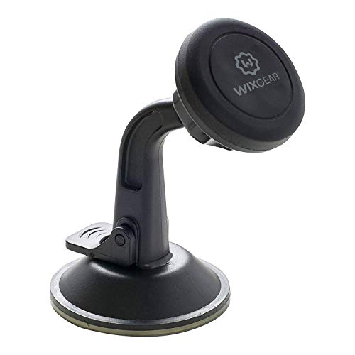 WixGear Universal Magnetic Car Mount Holder, Windshield Mount and Dashboard Mount Holder for Cell Phones with Fast Swift-snap Technology (New Version Dashboard Mount)