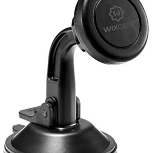 WixGear Universal Magnetic Car Mount Holder, Windshield Mount and Dashboard Mount Holder for Cell Phones with Fast Swift-snap Technology (New Version Dashboard Mount)