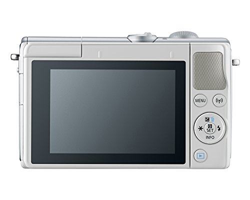 Canon EOS M100 Mirrorless Camera w/ 15-45mm Lens - Wi-Fi, Bluetooth, and NFC Enabled (White)