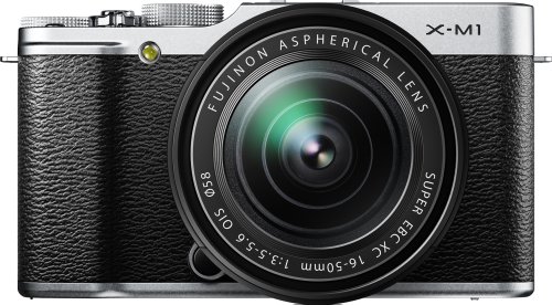 Fujifilm X-M1 Compact System 16MP Digital Camera Kit with 16-50mm Lens and 3-Inch LCD Screen (Silver)