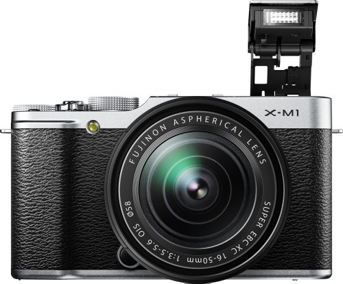 Fujifilm X-M1 Compact System 16MP Digital Camera Kit with 16-50mm Lens and 3-Inch LCD Screen (Silver)