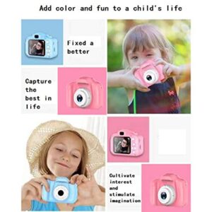 Xinsany Children's Digital Camera Photo and Video Camera Multifunctional Children's Gifts Memory Card Support Mini Camera(Pink)