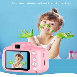 Xinsany Children's Digital Camera Photo and Video Camera Multifunctional Children's Gifts Memory Card Support Mini Camera(Pink)