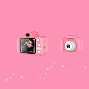 Xinsany Children's Digital Camera Photo and Video Camera Multifunctional Children's Gifts Memory Card Support Mini Camera(Pink)