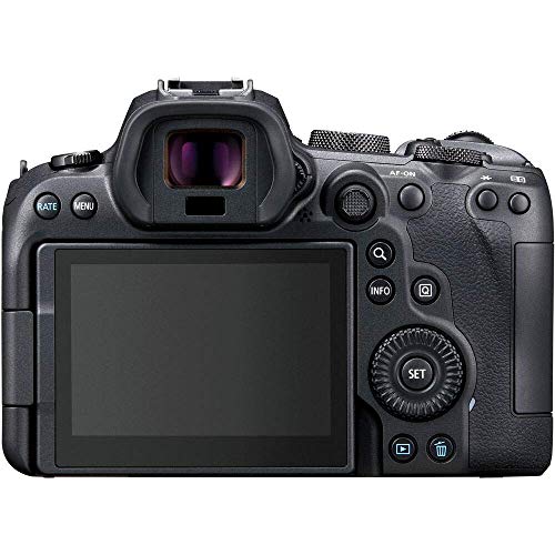 Canon EOS R6 Mirrorless Digital Camera (Body Only) (4082C002) + 64GB Memory Card + Case + Corel Software + 2 x LPE6 Battery + External Charger + Card Reader + LED Light + HDMI Cable + More (Renewed)