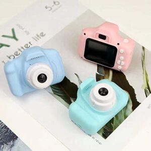 Xinsany Children's Digital Camera Photo and Video Camera Multifunctional Children's Gifts Memory Card Support Mini Camera(Green)