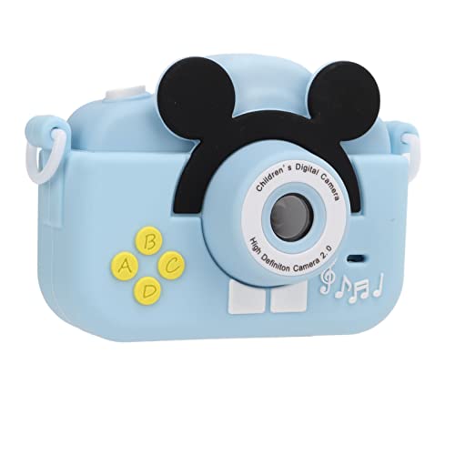 01 02 015 Kids Digital Camera, 600mAh Rechargeable High Definition Kids Photo Video Camera 2MP for Gifts(Sky Blue)