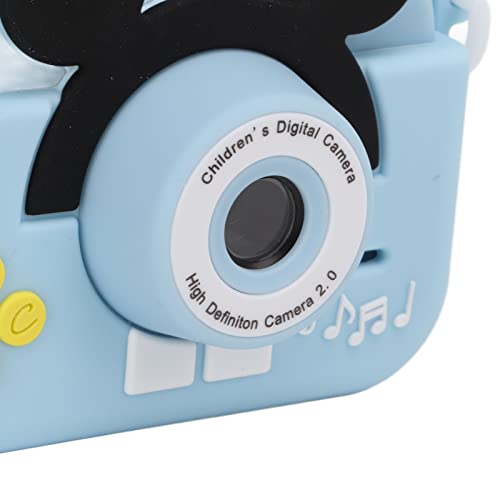 01 02 015 Kids Digital Camera, 600mAh Rechargeable High Definition Kids Photo Video Camera 2MP for Gifts(Sky Blue)