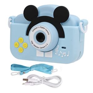 01 02 015 Kids Digital Camera, 600mAh Rechargeable High Definition Kids Photo Video Camera 2MP for Gifts(Sky Blue)