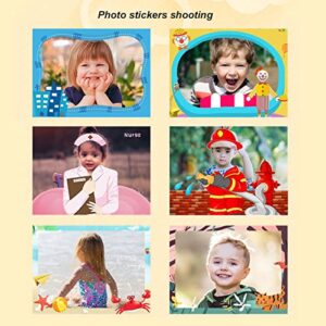 01 02 015 Kids Digital Camera, 600mAh Rechargeable High Definition Kids Photo Video Camera 2MP for Gifts(Sky Blue)