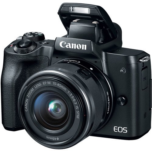 Canon EOS M50 15-45mm f/3.5-6.3 is STM Mirrorless Digital Camera + Sunshine Advanced Bundle