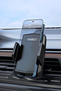 hankey [upgraded] universal car phone mount with upgraded clip for air vent, hands free cell phone holder