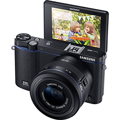 Samsung NX3300 Mirrorless Digital Camera with 20-50mm Lens - Black