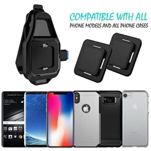 Phone Belt Clip, Lovphone Universal Holder with Quick Mount for iPhone 14/13/12/11,14/13/12/11 Pro,14/13/12/11 Pro Max,XR,XS Max,X,7,8 & Samsung Galaxy S23/S22/S21 Ultra, Plus