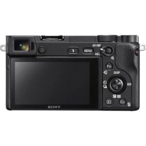 Sony Alpha a6300 Mirrorless Camera with 16-50mm Lens Black ILCE6300L/B with Soft Bag, Additional Battery, 64GB Memory Card, Card Reader, Plus Essential Accessories