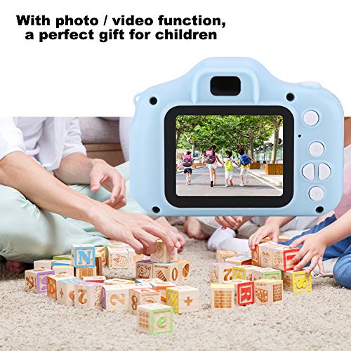 1080P Kid Camera, 12Mp 32G Memory Card Kid Video Camera, for Children Toys Gifts Girls Birthday Birthday Christmas New Year Gift(Blue)