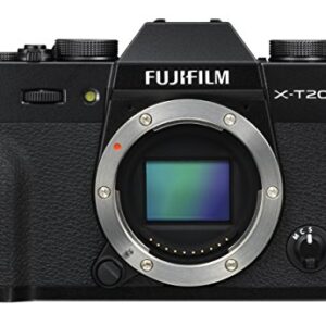 Fujifilm X-T20 Mirrorless Digital Camera, Black (Body Only)