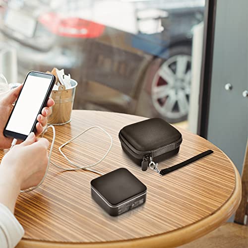 Case Compatible with T-CORE Power Bank, 10000mAh External Battery Packs Organizer, Storage Bag for iPhone/Cell Phone Portable Charger, High-Speed Charging Power Delivery Holder - Only Case - Black