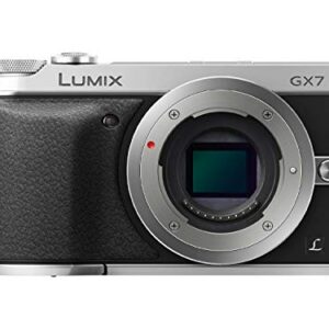 Panasonic LUMIX GX7 DMC-GX7S DMCGX7S 16.0 MP Mirrorless Micro Four Thirds DSLM Camera - Body Only (Silver) (Renewed)