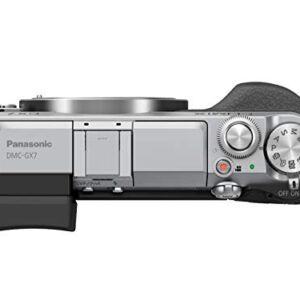 Panasonic LUMIX GX7 DMC-GX7S DMCGX7S 16.0 MP Mirrorless Micro Four Thirds DSLM Camera - Body Only (Silver) (Renewed)