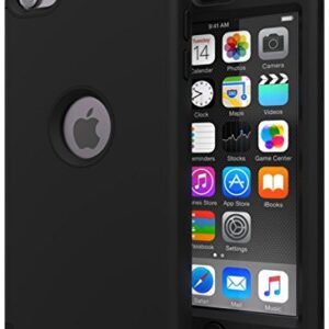 iPod Touch 7/ 6 Case,SLMY(TM) Heavy Duty High Impact Armor Case Cover Protective Case for Apple iPod Touch 5/6/7th Generation Black/Black