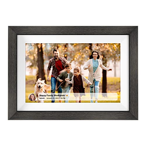 WiFi Digital Photo Frame 10.1 Inch IPS HD Cloud Smart Digital Picture Frame,32GB Storage, Wall Mountable, Auto-Rotate, iOS and Android Apps，Simple Setup to Share Photos or Video, Gifts for Loved one