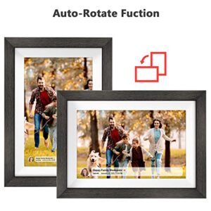 WiFi Digital Photo Frame 10.1 Inch IPS HD Cloud Smart Digital Picture Frame,32GB Storage, Wall Mountable, Auto-Rotate, iOS and Android Apps，Simple Setup to Share Photos or Video, Gifts for Loved one