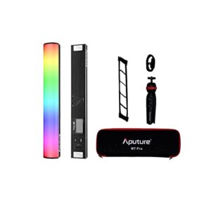 aputure mt pro rgb light wand 7.5w output bi-color 2000k -10000kpixel-mappable rgbww mini led tube support sidus link app/dmx/rdm control (30cm)