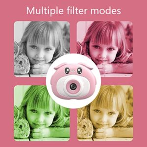 #tn6316 Mini Cartoon Children's Camera 2 0 Inch Screen Front and Rear Dual Camera 1080P High-Definition Photo Digital Camera