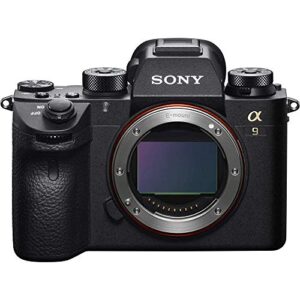 Sony Alpha a9 Mirrorless Camera ILCE9/B with Soft Bag, 2X Extra Batteries, Rode Mic, LED Light, External HD Monitor, 2X 64GB Memory Card, Sling Soft Bag, Card Reader, Plus Essential Accessories