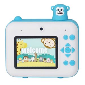 kids print camera, hd 1080p dual lens printing camera thermal 2.4in lcd screen usb port for home