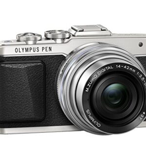 Olympus E-PL7 16MP Mirrorless Digital Camera with 3-Inch LCD with 14-42mm EZ Lens (Silver) - International Version