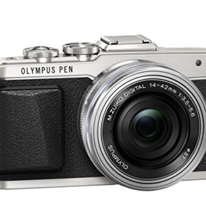 Olympus E-PL7 16MP Mirrorless Digital Camera with 3-Inch LCD with 14-42mm EZ Lens (Silver) - International Version