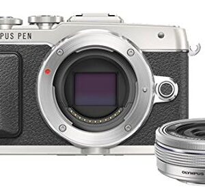 Olympus E-PL7 16MP Mirrorless Digital Camera with 3-Inch LCD with 14-42mm EZ Lens (Silver) - International Version