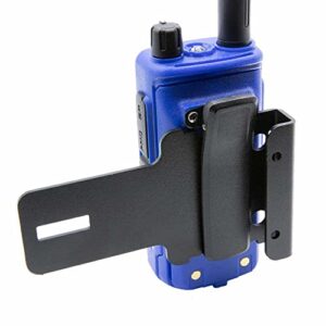 rugged single side radio & hand mic mount for v3 rh5r rdh16 r1 gmr2 and baofeng handheld radios