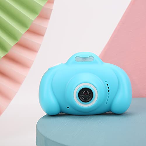 PAKIDS Kids Camera， 2 inch IPS HD Display Screen 1080P Cartoon Kids Camera Children Toy Cameras with Front and Rear Dual Cameras,Mini Camera(Blue) (Color : Blue)