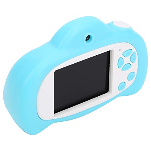 PAKIDS Kids Camera， 2 inch IPS HD Display Screen 1080P Cartoon Kids Camera Children Toy Cameras with Front and Rear Dual Cameras,Mini Camera(Blue) (Color : Blue)