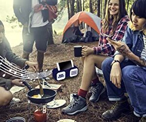 Bud Light Rugged Bluetooth Speaker with Phone Holder - Water Resistant - Phone Holder - Micro SD Card Reader - FM Radio - Carrying Handle - Bluetooth Speaker