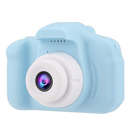 Vereinen Digital Camera,2 inch HD 1080P Christmas Birthday Gifts Mini Camera Rechargeable for 3 4 5 6 7 8 Year Old Girl (Blue)