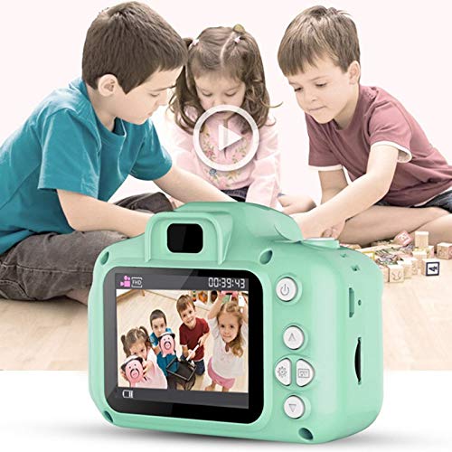 Vereinen Digital Camera,2 inch HD 1080P Christmas Birthday Gifts Mini Camera Rechargeable for 3 4 5 6 7 8 Year Old Girl (Blue)