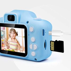 Vereinen Digital Camera,2 inch HD 1080P Christmas Birthday Gifts Mini Camera Rechargeable for 3 4 5 6 7 8 Year Old Girl (Blue)