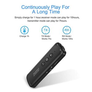 Bluetooth 5.0 Transmitter 3 in 1,Bluetooth Receiver ,Wireless Adapter, Bluetooth Audio Adapter with 3.5mm AUX Stereo Output for TV , PC, car, Headset, Headphone, Earphone, Earbud