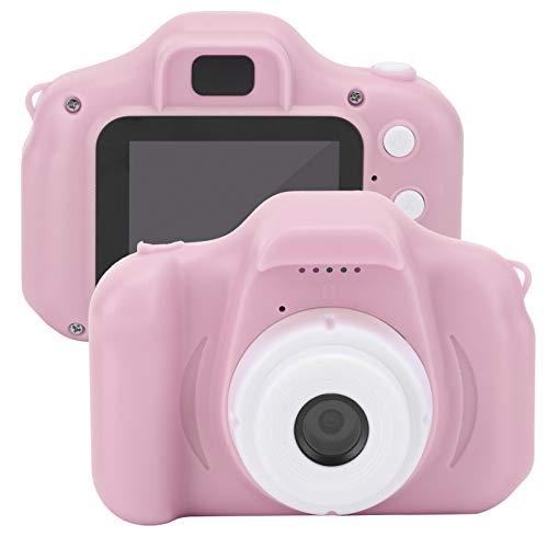 X2 Multifunctional Childrens Digital Camera, Photo Video Mini Camera with Memory Card Gift for Children(Pink 32GB)