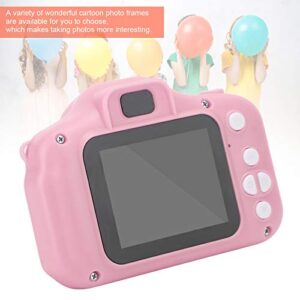 X2 Multifunctional Childrens Digital Camera, Photo Video Mini Camera with Memory Card Gift for Children(Pink 32GB)