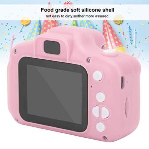 X2 Multifunctional Childrens Digital Camera, Photo Video Mini Camera with Memory Card Gift for Children(Pink 32GB)